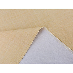 Pioggia Vinyl Tablecloth with Flannel Backing Rectangle Waterproof Oil-Proof Plastic Table Cloth Wipeable PVC Table Cover for Indoor and Outdoor (Beige, 60 x 84 Inch)