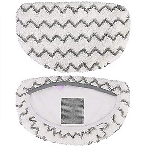 Steam Mop Replacement Pads Compatible with Bissell Powerfresh Steam Mop 1940 1806 1544 1440 2075A 2685A Series, Part # 5938 & 203-2633, 1606668 & 1606669 (4-white)