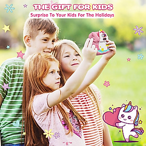 CAMCLID Kids Camera Instant Print, 12MP & 1080P Instant Camera for Kids with 32G Card & Print Paper, Selfie Digital Video Camera for Toddler,Christmas Birthday Gifts for Girls Boy Age 3-12 (Pink)