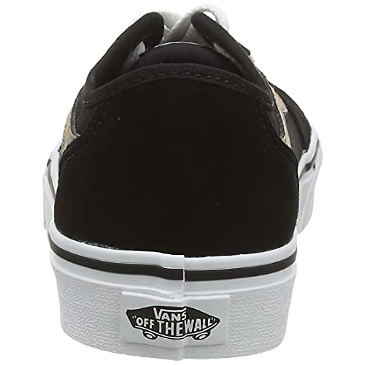 Vans Women's Low-Top Trainers Sneaker, Cheetah Stripe Black White, 8.5