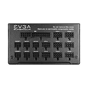 EVGA 1300 GT, 80 Plus Gold 1300W, Fully Modular, Eco Mode with FDB Fan, 100% Japanese Capacitors, 10 Year Warranty, Includes Power ON Self Tester, Compact 180mm Size, Power Supply 220-GT-1300-X1