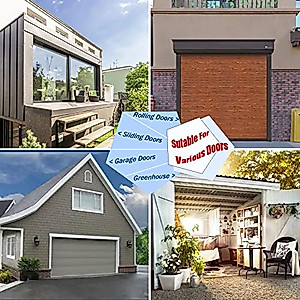 LydeLog Both-Way Magnetic Garage Door Screen, Glass Fiber Screen Cloth Magnetic Type Gravity Automatic Closing Screen, Hands Free Magnetic House Screen with Whole Framework Magic Tape (16 x 7 FT)