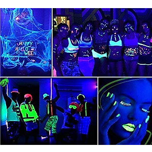 HouLight UV LED Black Light, High Power 20W LED Black Light Flood Light IP65-Waterproof (85V-265V AC) for Halloween, Blacklight Party, Neon Glow, Glow in The Dark, Birthdays, Blacklights, Curing