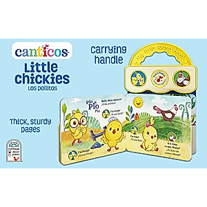 Canticos Little Chickies / Los Pollitos - Bilingual / Bilingüe 3-Button Sound Board Book for Babies and Toddlers (English and Spanish Edition)
