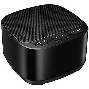 Magicteam Sleep Sound White Noise Machine with 40 Natural Soothing Sounds and Memory Function 32 Levels of Volume Powered by AC or USB and Sleep Timer Sound Therapy for Baby Kids Adults (B-Black)
