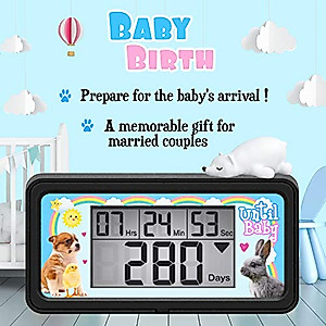 VERISS Digital 9999 Days Countdown Clock Timer with Backlight - Count Down Your Retirement, Wedding, Christmas, Vacation and All Calendar Event Dates in Your Life - Dog Collection (Black - 8 Frames)