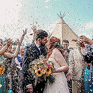 8 PCS Confetti Poppers Cannons for Gender Reveal Wedding Birthday Graduation Baby Shower Anniversary Christmas New Year's Kids Fun Party Supplies Decorations and Favors (Pink+Gold)