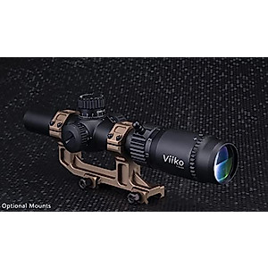 Viiko 1-5x24 Rifle Scope Long Eye Relief Scope LPVO 7.6’ Eye Relief Huge Eye Box Fits Mosin 1891/30 M39 M44(Mount Not Included)