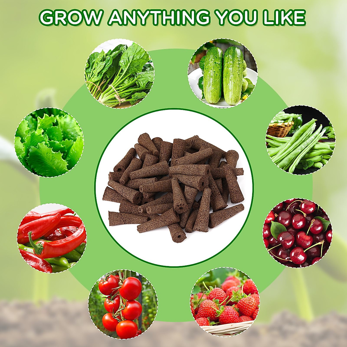 130pcs Seed Pod Kit for Aerogarden, Liquid Plant Food Hydroponic Pods Supplies Grow Cilantro Herbs Garden Pods Kit Indoor with 50 Grow Sponges,14 Grow Baskets, 50 Pod Labels, 14 Grow Domes, 2 Tweezers