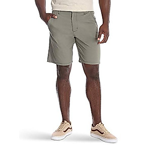 Wrangler Authentics Men's Performance Comfort Flex Flat Front Short, Army Green, 38