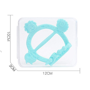 ANGELBB Teething Wristband 3-12 Months,Stimulating Teeths Toys for Infant,Avoid Scratching,Adjustable,Never Drop from Hand (Pink)