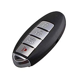 cciyu X 1 Flip Key Fob with Key Blade 4 buttons Replacement for 07 08 09 10 11 12 13 14 15 for Nissan Altima Maxima for Infiniti Q60 G35 G37 G25 Series with FCC KR55WK48903