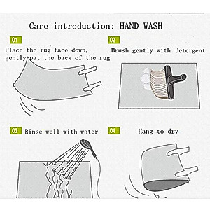 LHGBGBLN 3D Round Carpet Smiley face Pattern Area Carpet Anti-Slip mat Abstract Floor mat Computer Chair Cushion Home Decoration 120 cm (47 inches) in diameter