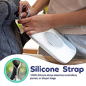 Dr. Talbot's Deluxe Baby Wipes Dispenser for Travel, Grey