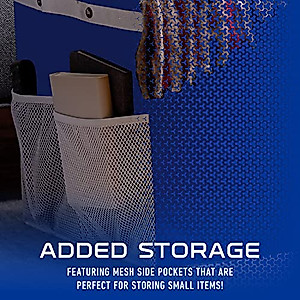 Franklin Sports Los Angeles Rams NFL Storage Footlocker Bin - Small Folding Organizer Container - NFL Office, Bedroom + Living Room Décor - 22" x 14"