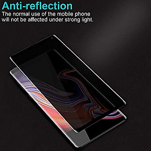 [2 Pack] YWXTW Galaxy S10 Plus Privacy Screen Protector, Tempered Glass Anti-Spy 9H Hardness Black Film for Samsung Galaxy S10 Plus, 3D Touch Anti-Peek Anti-Scratch Bubble Free Easy Install