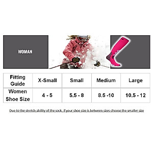 Eurosock Women's Standard Snowride Snow Board Socks, Deep Black, MD Shoe 8-10