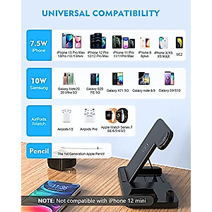 Wireless Charging Station - 4 in 1 Wireless Charger Charging Stand Compatible with iPhone 14 Plus Pro max 13 Pro max 12 Pro max SE 11pro X XR Xs Max 8 Plus - Apple Watch Series AirPods 1 2 3 Pro
