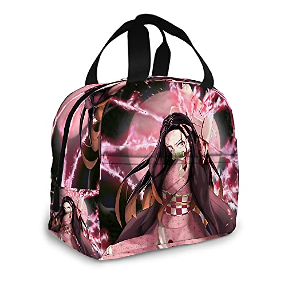 Anime Lunch Box Reusable Tote Meal Bag Cartoon Lunch Bag For Picnic Travel Office