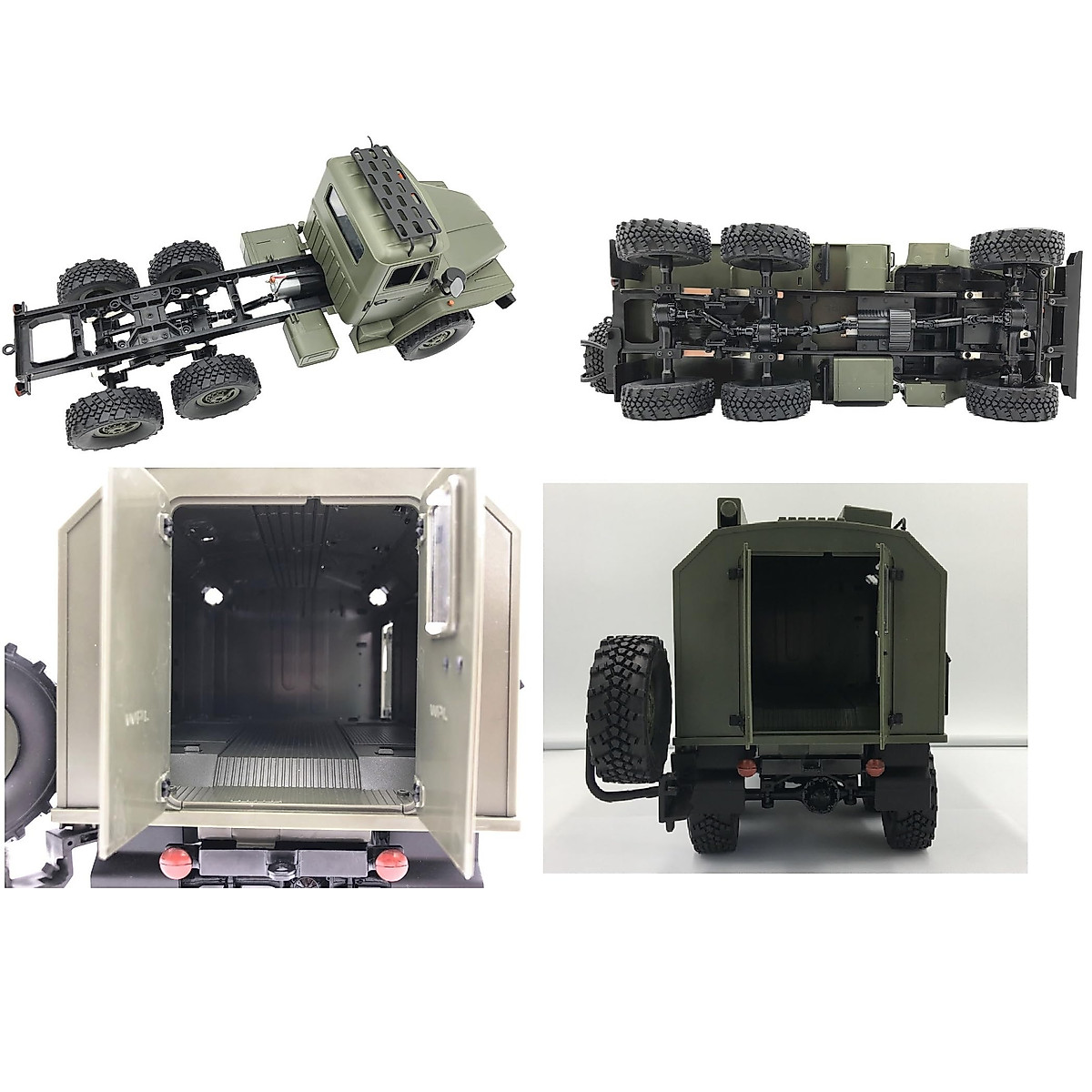 Simulation Rc Military Truck Remote Control RTR 2.4G All-Terrain RC Truck Car 6WD Off-Road Crawler 1:16