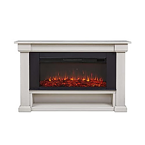 Real Flame Bristow Landscape Electric Fireplace, Bone White