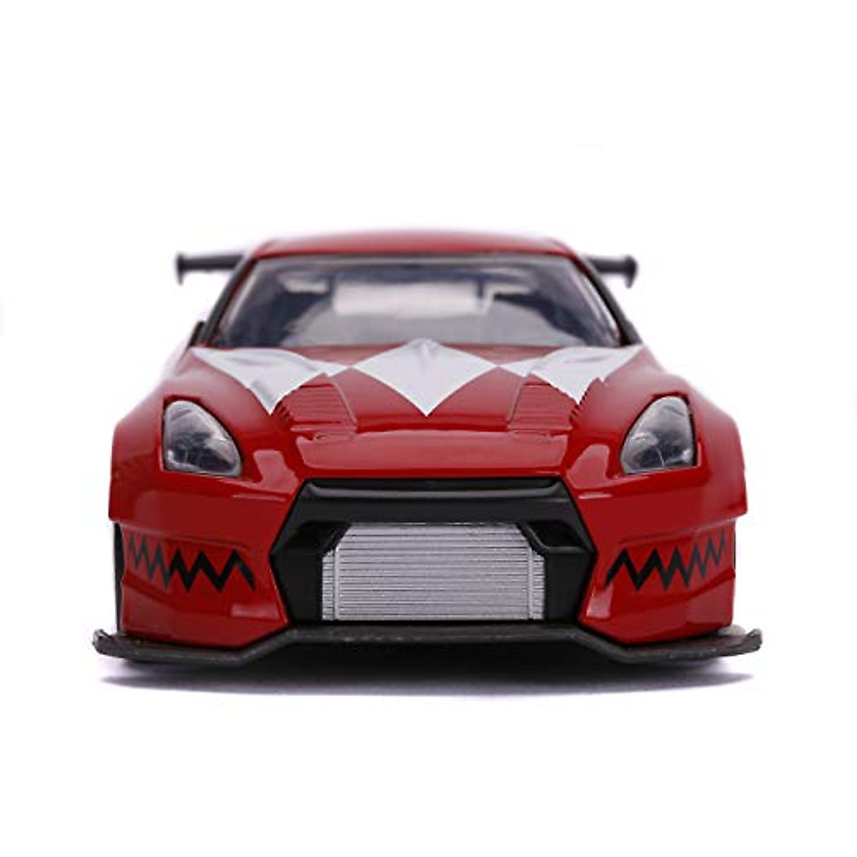 Jada Toys Power Rangers 1:32 Red Ranger 2009 Nissan GT-R R35 Ben Sopra Die-cast Cars, Toys for Kids and Adults