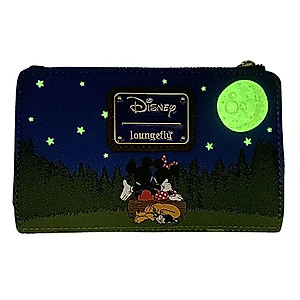Loungefly Mickey, Minnie, & Friends Camping Scene Flap Wallet
