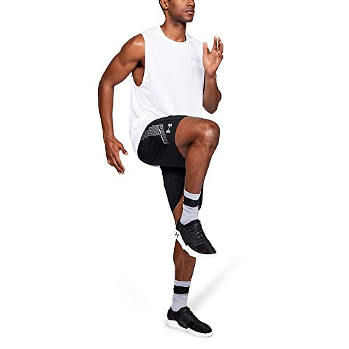 Under Armour Men's UA Woven Graphic Shorts SM Black