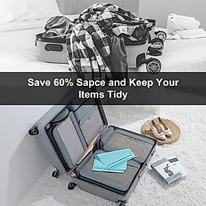 Packing Cubes for Travel 11 Sets of Packing Cubes for Suitcases, Travel Cubes Organizer, Luggage Organizer with Shoes Bag Underwear bag Electronics Bag（Grey）