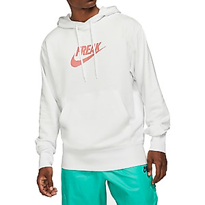 Nike Giannis Freak Pullover Hoodie Mens Size - Small White/Magic Ember