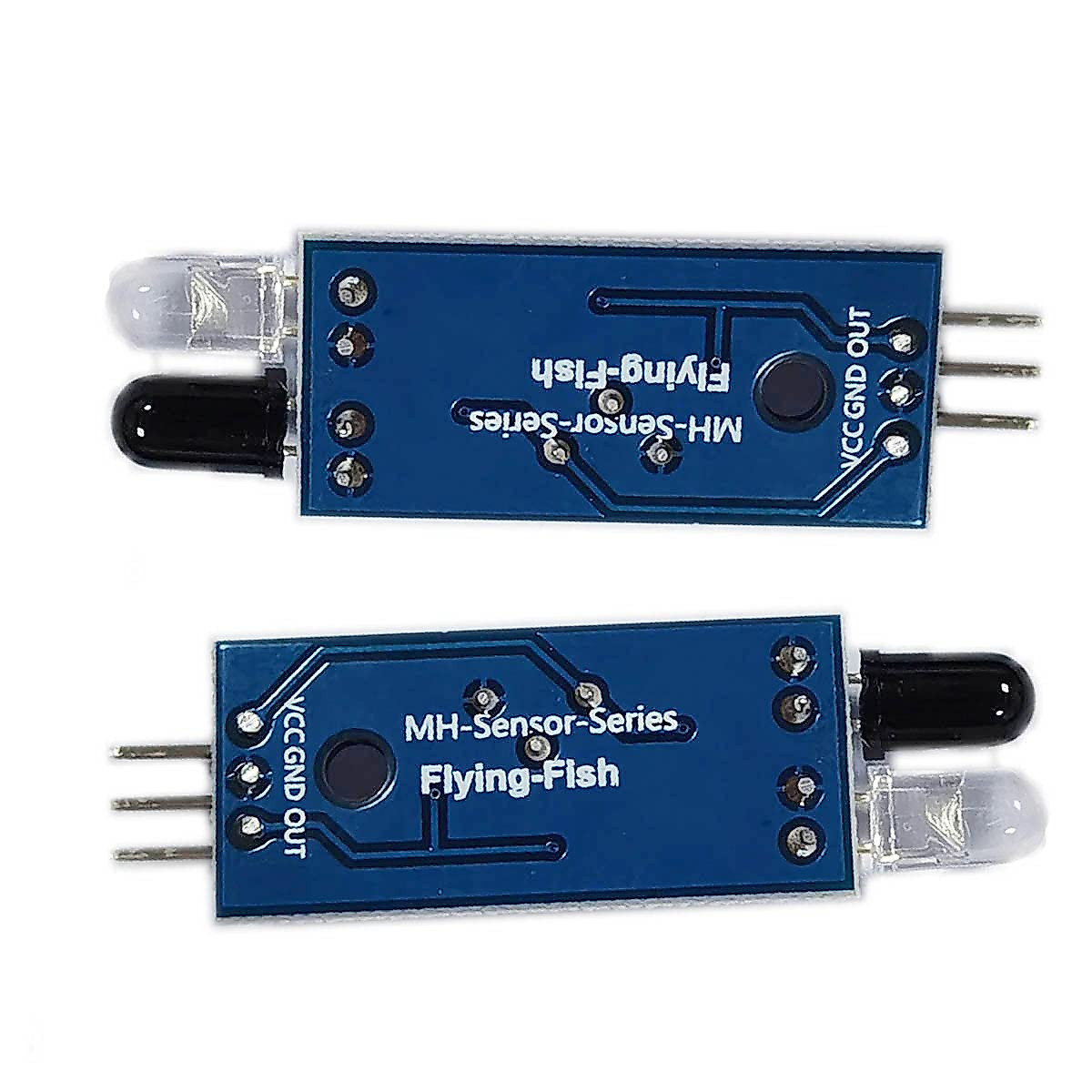 Kiro&Seeu 2pcs IR Infrared Obstacle Avoidance Sensor IR Transmitting and Receiving Tube Photoelectric Switch 3-pin Compatible with Ar-duino Smart Car Robot