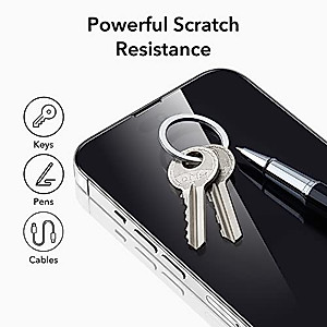 ESR for iPhone 14 Pro Max Screen Protector, Tempered-Glass with Easy Installation Frame compatible with iPhone 14 Pro Max, Military-Grade Protection, Ultra Tough, Scratch Resistant, 3 Pack