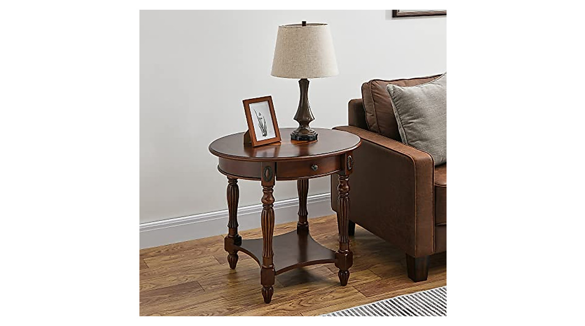 MODERION Solid Wood End Table - Elegant & Durable