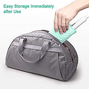 Heat Resistant Mat for Curling Iron, Flat Iron Silicone Mat Pouch for Hair Straightener, Portable Travel Curling Iron Holder for Crimping Iron, Curling Wand, Waving Iron and Hot Hair Styling Tools