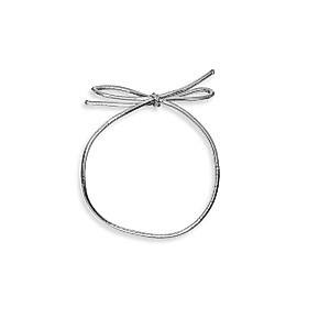 WGH Metallic Stretch Loops with Pre-Tied bows, Elastic Cord Ribbon, Gift Box Bows, Elastic Ribbon String for Gifts, Box, Craft, Bags (6 inch, GOLD)