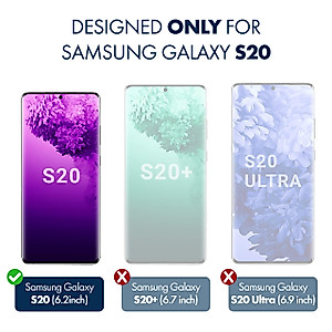 ArmorSuit [2 Pack] MilitaryShield Screen Protector Designed For Samsung Galaxy S20 / S20 5G (6.2")(Case Friendly) Ultrasonic Fingerprint Compatible Anti-Bubble HD Clear Film