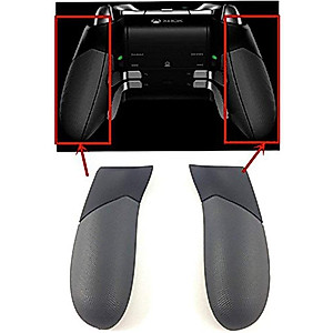 New Replacement Rear Handle Grip Side Panels Rail Shell Case Cover for Microsoft Xbox One Elite Controller-Left&Right.