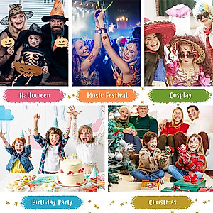 Temporary Tattoo Glue - wumawu 8ml Glitter Glue Brush Bottle, Water Soluble Body Painting Glue, Ideal for Halloween, Carnival, Birthday Party, Theme Party, Costume Events & Makeup Artists (3 Pcs)…