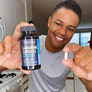 L Arginine L Citrulline Nutritional Supplements NO Nitric Oxide Booster | Stamina Endurance Performance for Workouts | 2 Months Supply of L Arginine 500mg Nitric Oxide Pills for Men | 120 Capsules