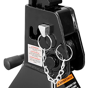 BIG RED AT46002ABR Torin Double Locking Steel Jack Stands, 2 Pack, 6 Ton (12,000 lb), Black