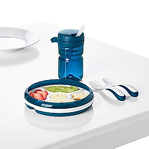 OXO Tot Plastic Fork & Spoon Multipack - Navy , 4 Piece Set