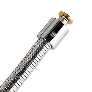 TBER Replacement B-0044-H Pre Rinse Sprayer Hose for TS Brass, 44” Flexible Stainless Commercial Kitchen Sink Faucet Hose with Heat Resistant Grip Handle(Gray)