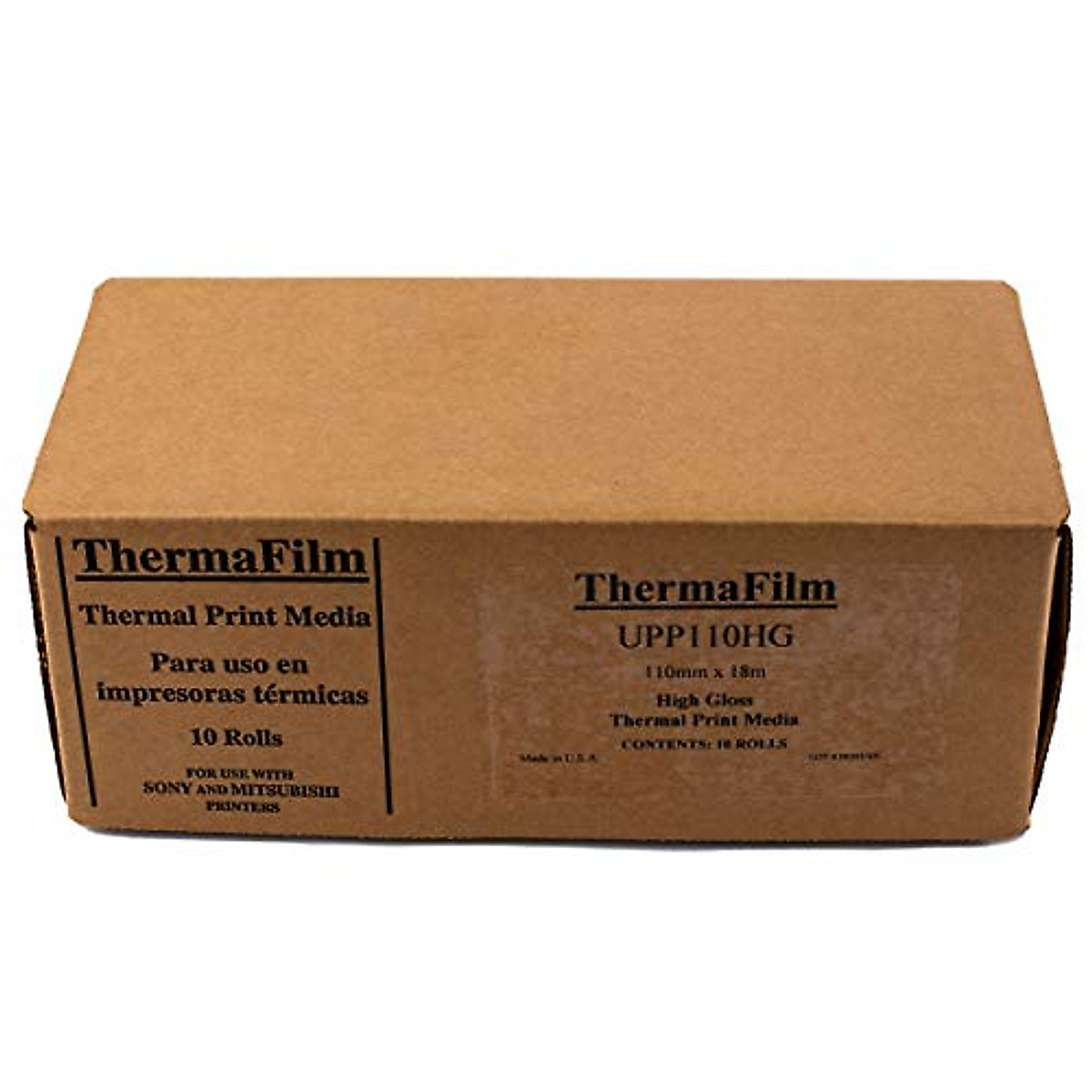 Sony Compatible UPP-110HG High Gloss Ultrasound Paper Film/Media 10 Rolls, 110mm x 18m (Made in USA)