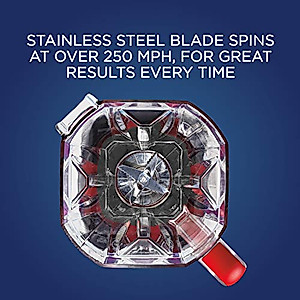 Oster Versa Professional Power Blender | 1400 Watts | Stainless Steel Blade | Low Profile Jar | Perfect for Smoothies, Soups, Black