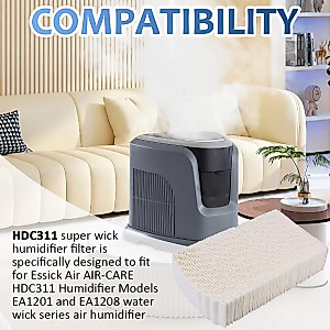 HDC311 Replacement Wicking Humidifier Filter For AIRCARE Humidifier models EA1201 and EA1208 humidifier filters (3-Pack)