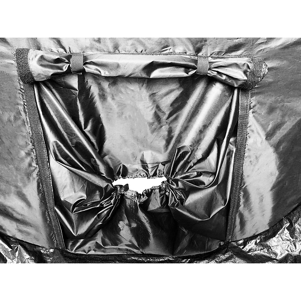 KobbTan Large Deluxe Spray Tanning Pop Up Tent in 1/3 Clear Black Portable Mobile Tan Booth with Carry Case