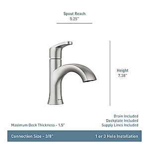 Moen Karis Chrome One-Handle Lavatory Faucet, 84346
