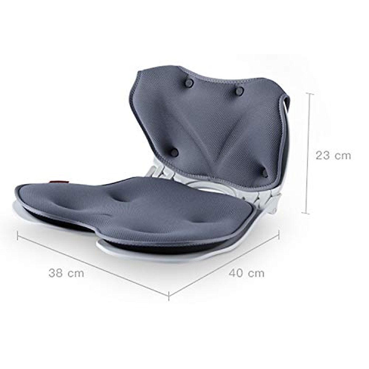 Orthopedic Seat Cushion and Lumbar Support Pillow for Office Chair Memory Foam Car Seat Cushion with Washable Cover Ergonomic Desk Chair Cushion,Gray