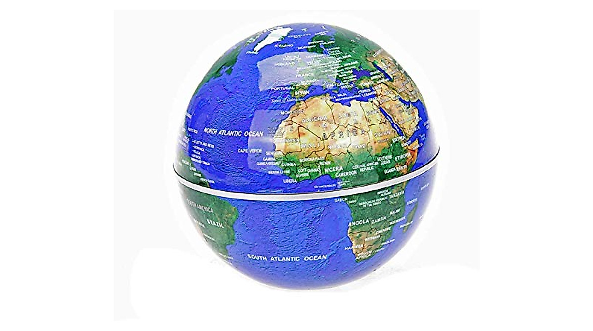 FUGEST Magnetic Levitation Globe - Stunning Floating World Map