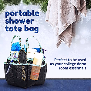 Mesh Shower Caddy, High Capacity Nylon Beach Bag, Sustainable and Quick-Dry Toiletry Bag, Portable and Light Quick Dry Bath Organizer Dorm Essential (Avocado) - Parrishoot